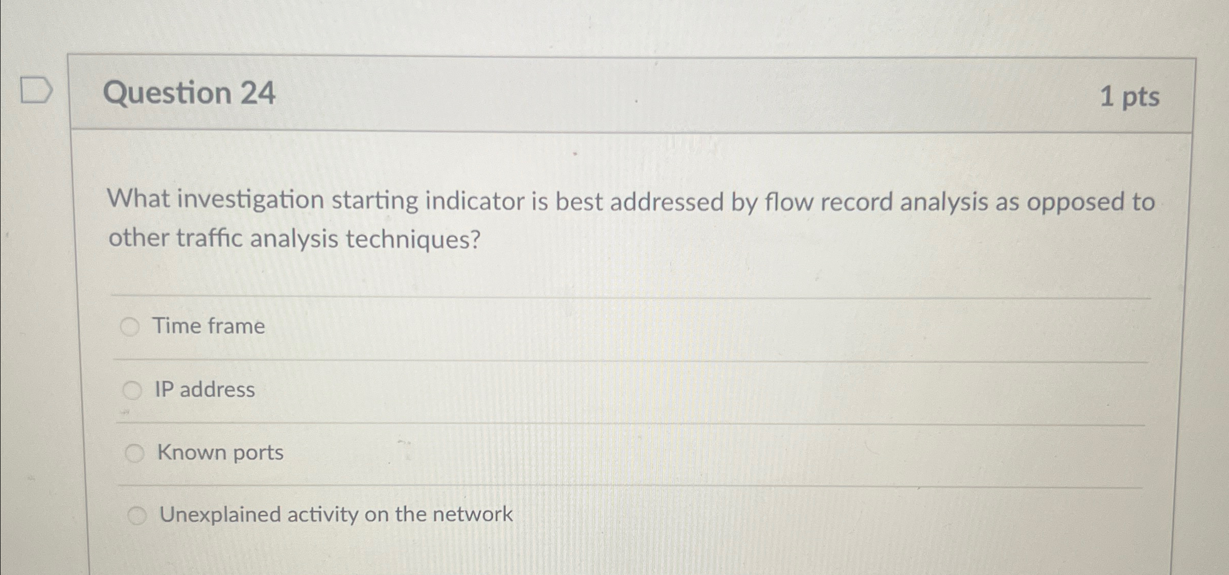 Solved Question 241 ﻿ptsWhat investigation starting | Chegg.com
