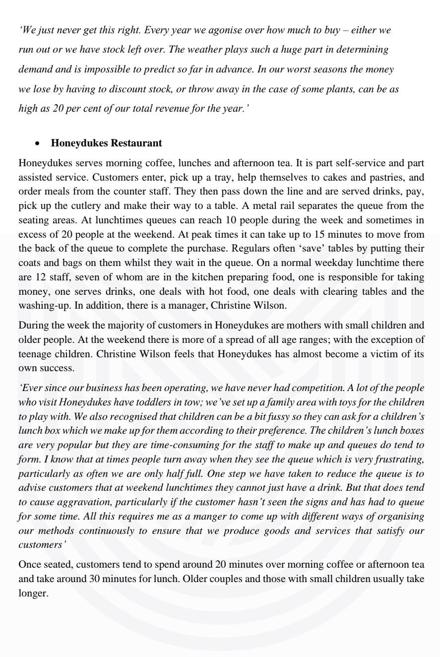 Solved Assignment Cases Topics: Operations Management, | Chegg.com