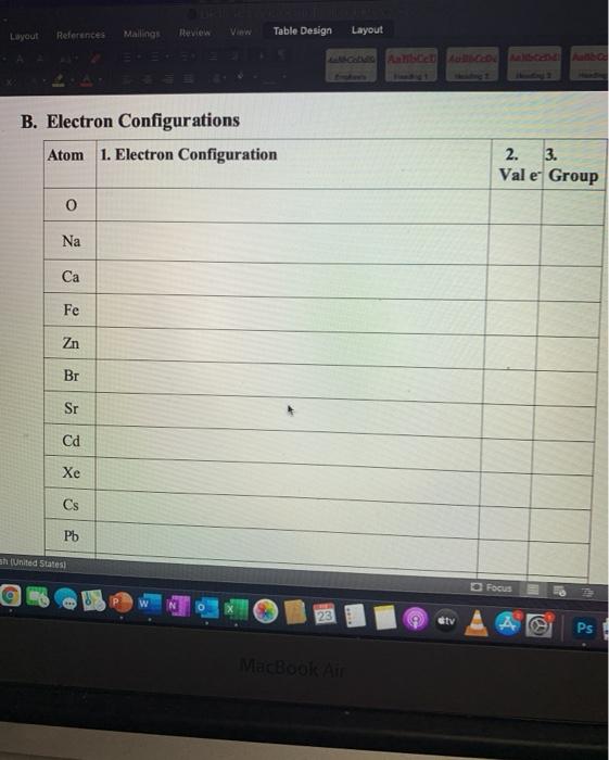 Solved Layout References Mallings Review Table Design Layout | Chegg.com