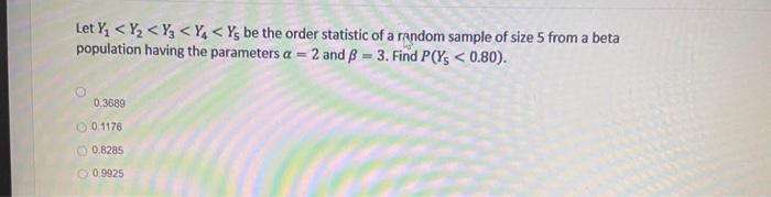 Solved Let Y; | Chegg.com