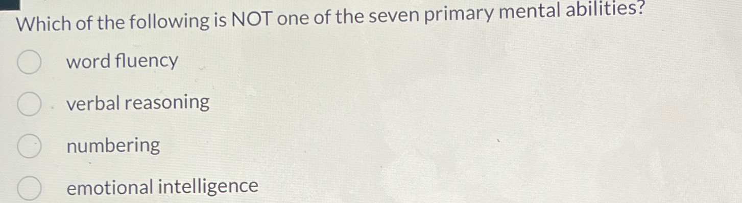Solved Which of the following is NOT one of the seven | Chegg.com
