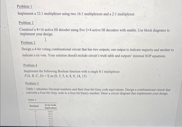 Solved implement a 32:1 multiplexer using two 16:1 | Chegg.com