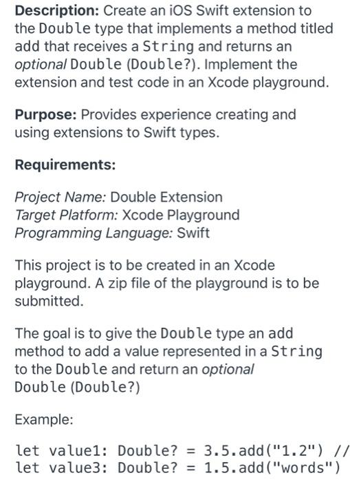 Solved Swift Double Extension: Please explain steps to | Chegg.com