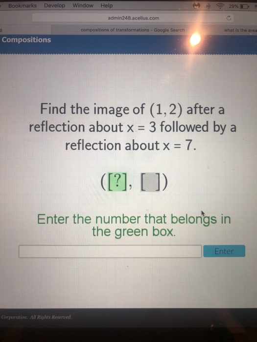 Solved Bookmarks Develop Window Help M 2 0%D admin | Chegg.com