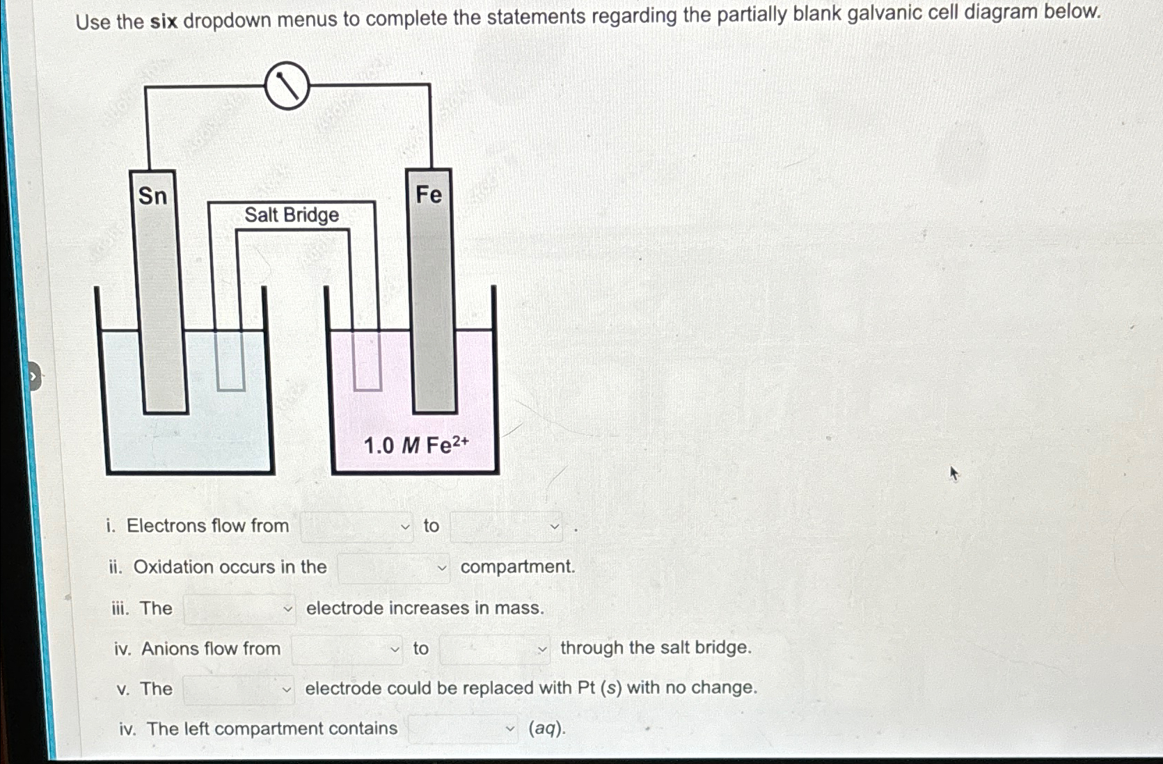 Solved Use the six dropdown menus to complete the statements | Chegg.com