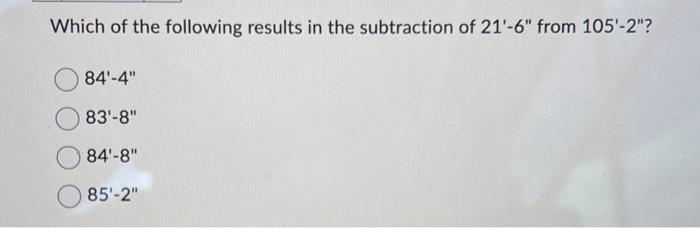Solved Which of the following results in the subtraction of | Chegg.com
