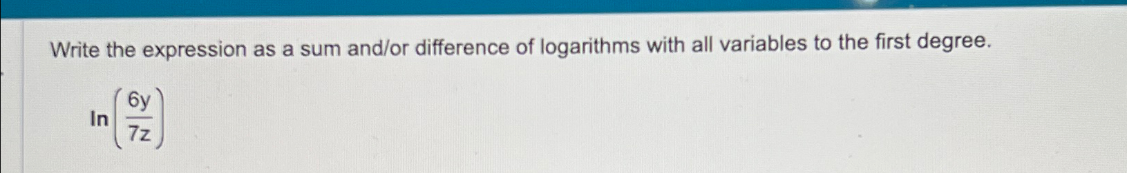 Solved Write the expression as a sum and/or difference of | Chegg.com