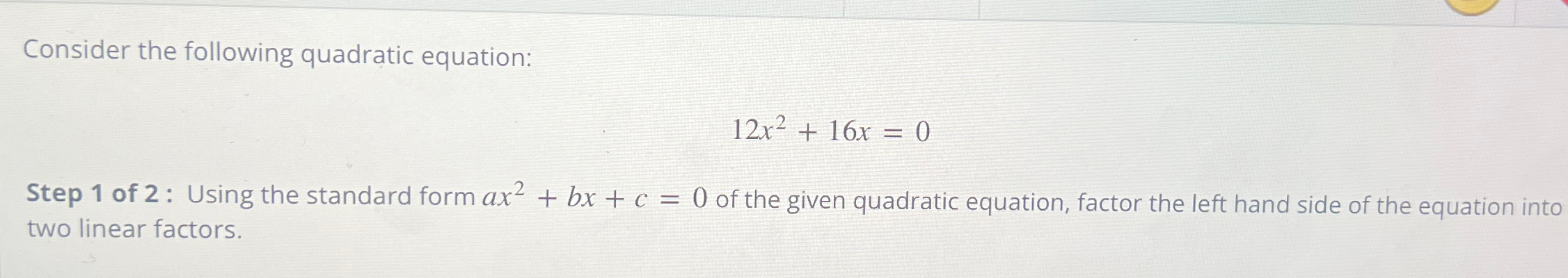 Solved Consider the following quadratic | Chegg.com