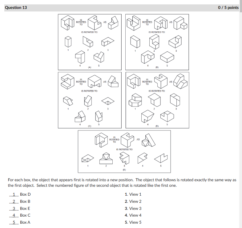 Solved For each box, the object that appears first is | Chegg.com
