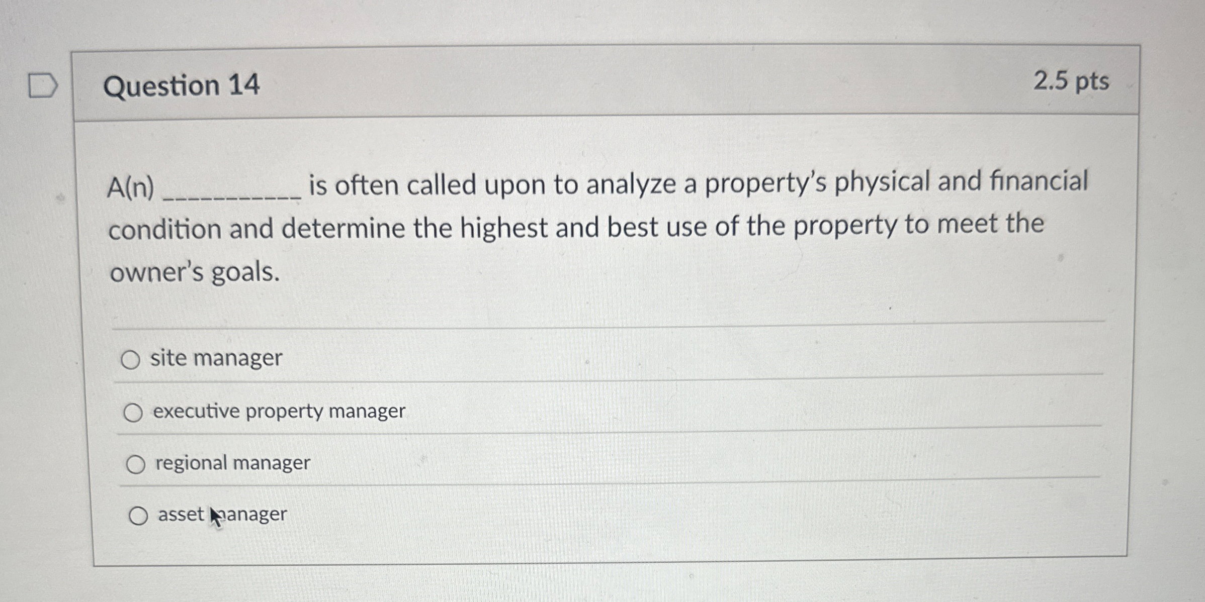 Solved Question 14A(n)is often called upon to analyze a | Chegg.com
