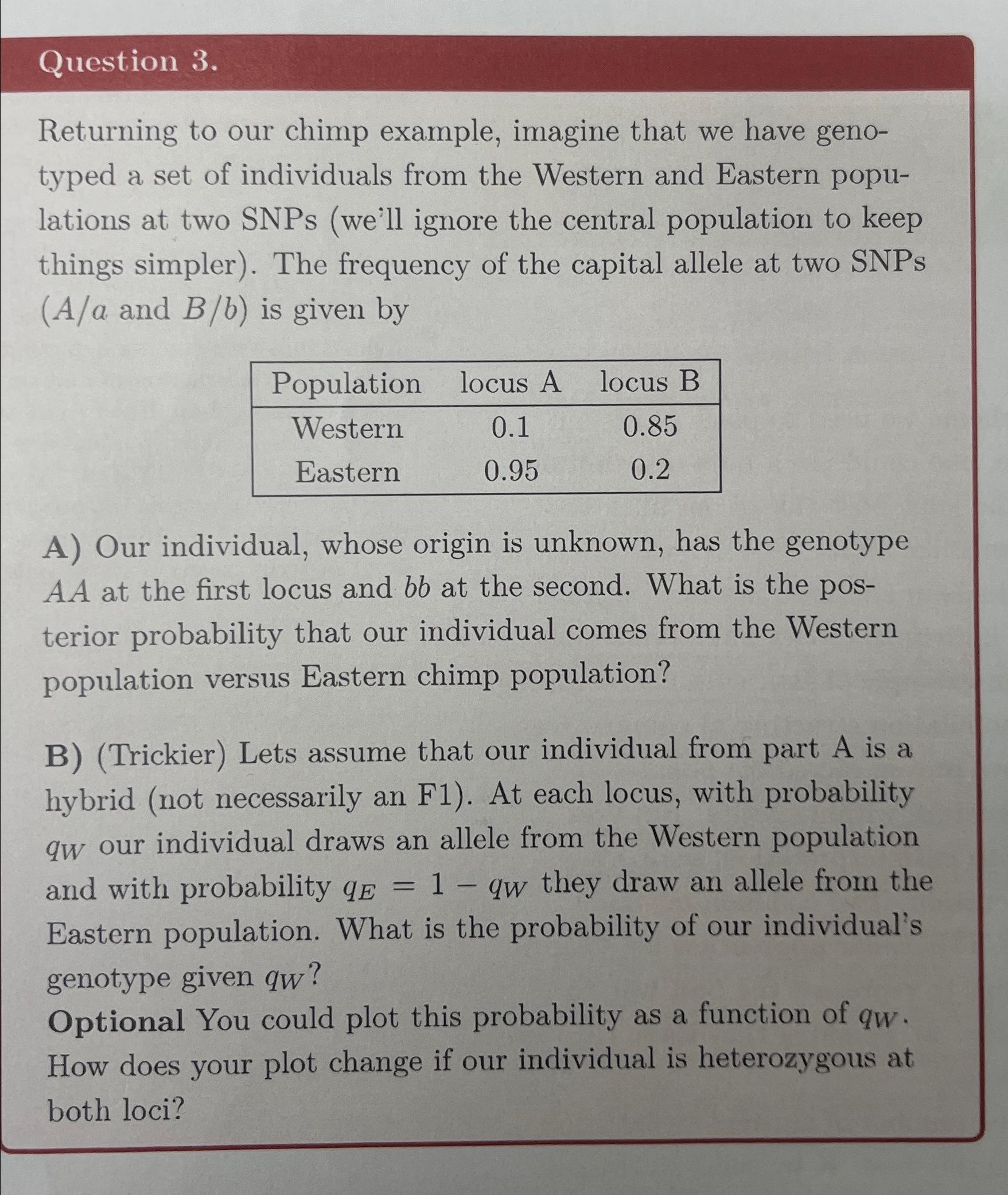 Solved Question 3.Returning to our chimp example, imagine | Chegg.com