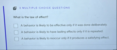 Solved 3 ﻿MULTIPLE-CHOICE QUESTIONSWhat is the law of | Chegg.com