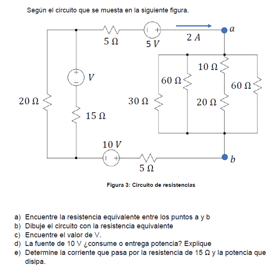 Solved Problema 3.3:a) ﻿Encuentre la resistencia equivalente | Chegg.com