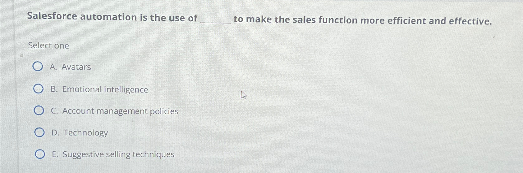 Solved Salesforce automation is the use of ﻿to make the | Chegg.com