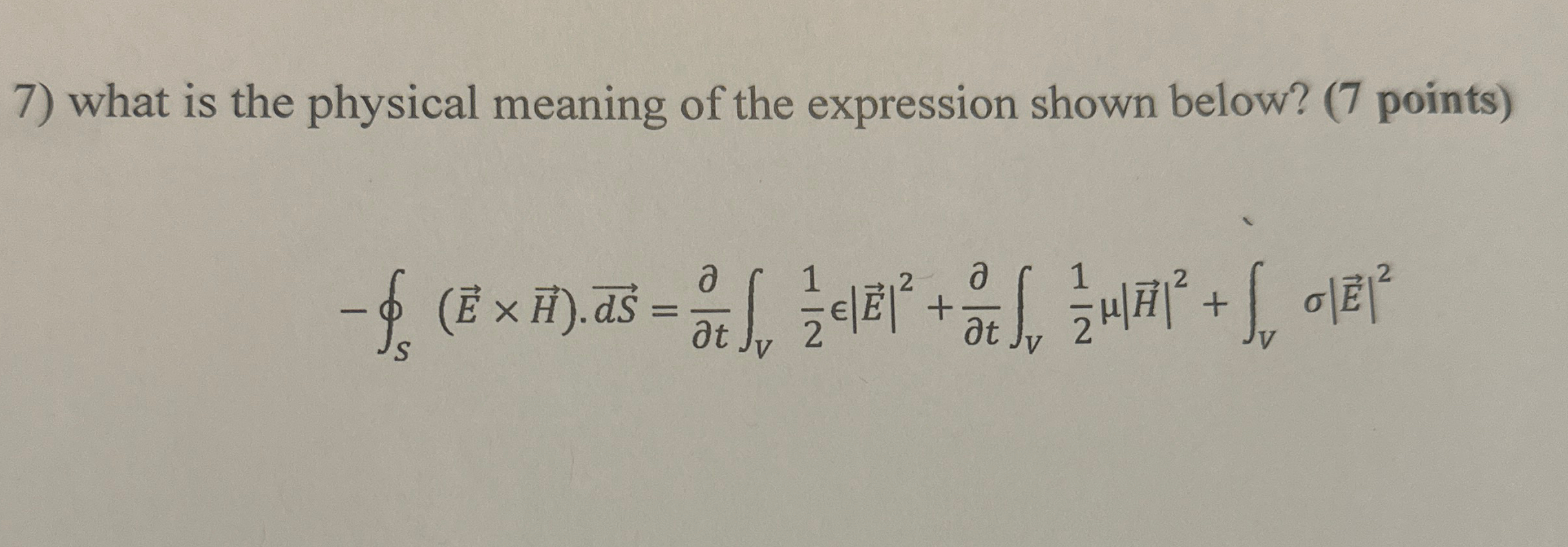 Solved what is the physical meaning of the expression shown | Chegg.com