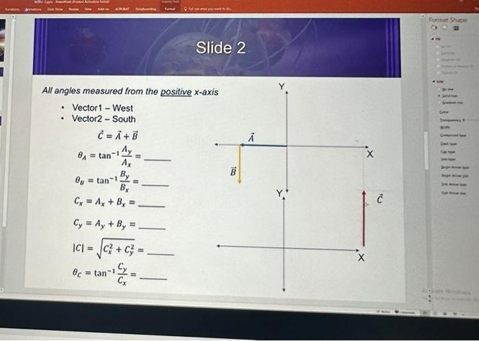1. For slide 1 finish it up with the data entry. For | Chegg.com