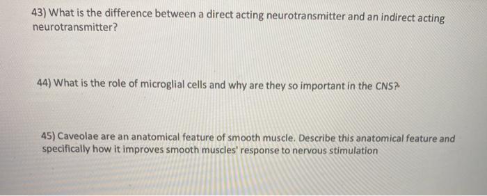 Solved 42) Describe the overlap in function between the | Chegg.com
