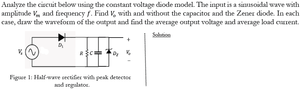 Solved Analyze the circuit below using the constant voltage | Chegg.com