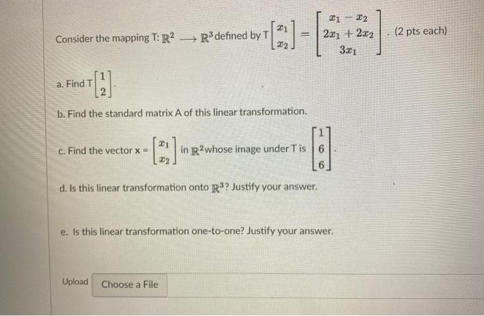 Solved 21 C2 231 +2:02 3.21 (2 pts each) Consider the | Chegg.com
