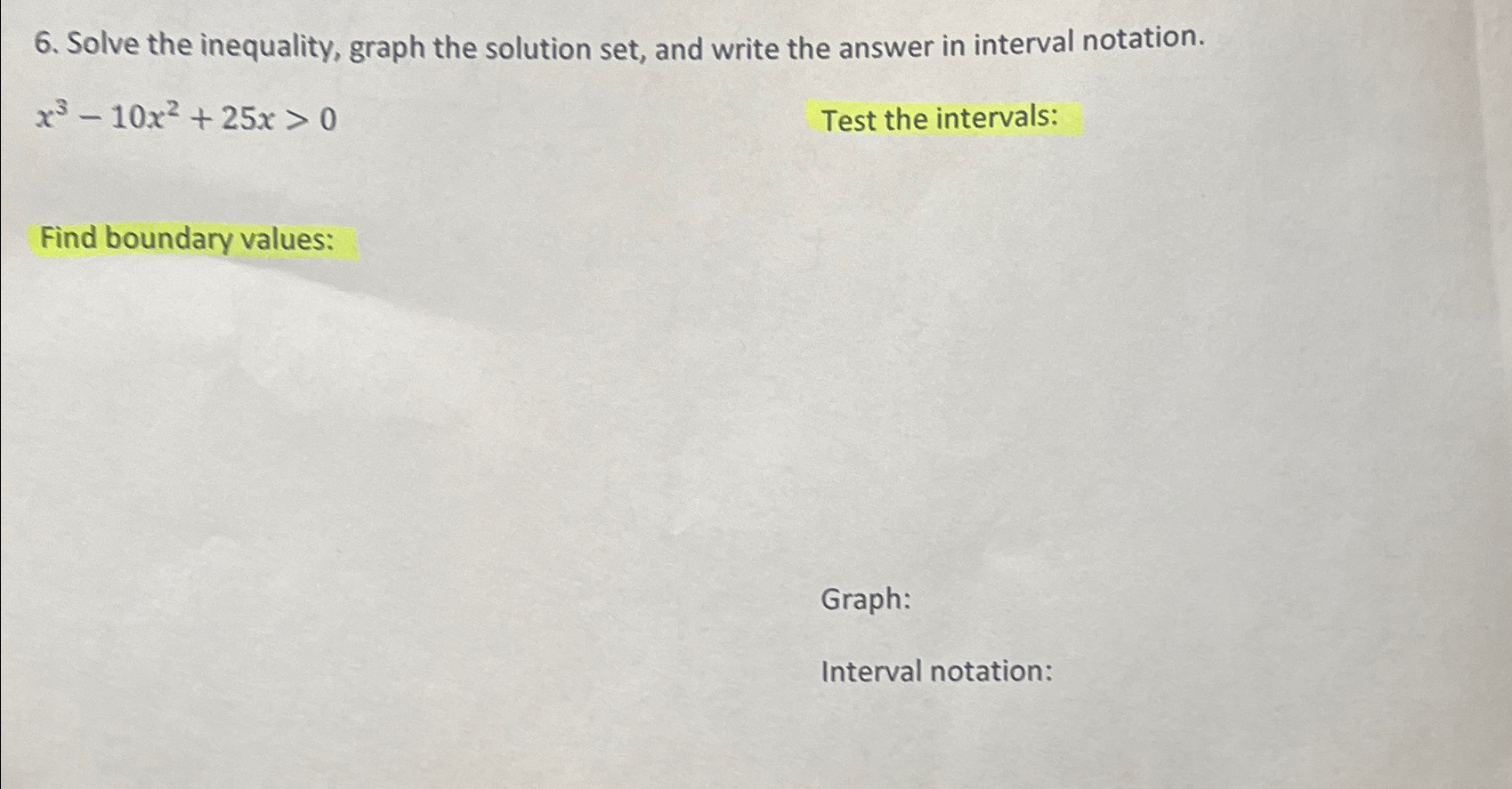 Solved Solve the inequality, graph the solution set, and | Chegg.com