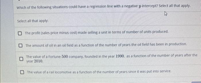 Solved Which of the following situations could have a | Chegg.com