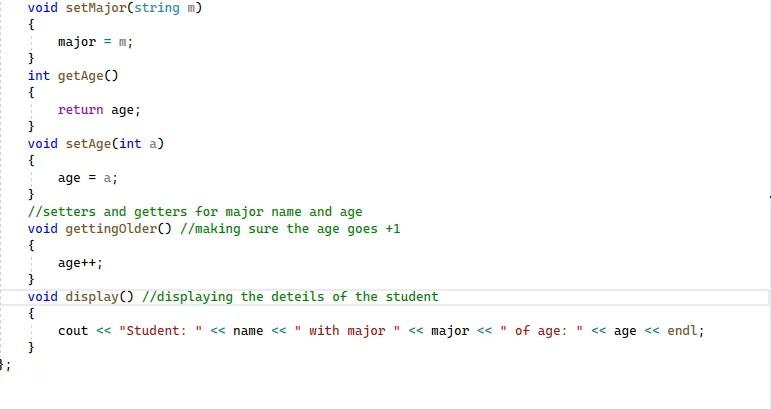 Solved So i made the class but I dont know what to write in | Chegg.com