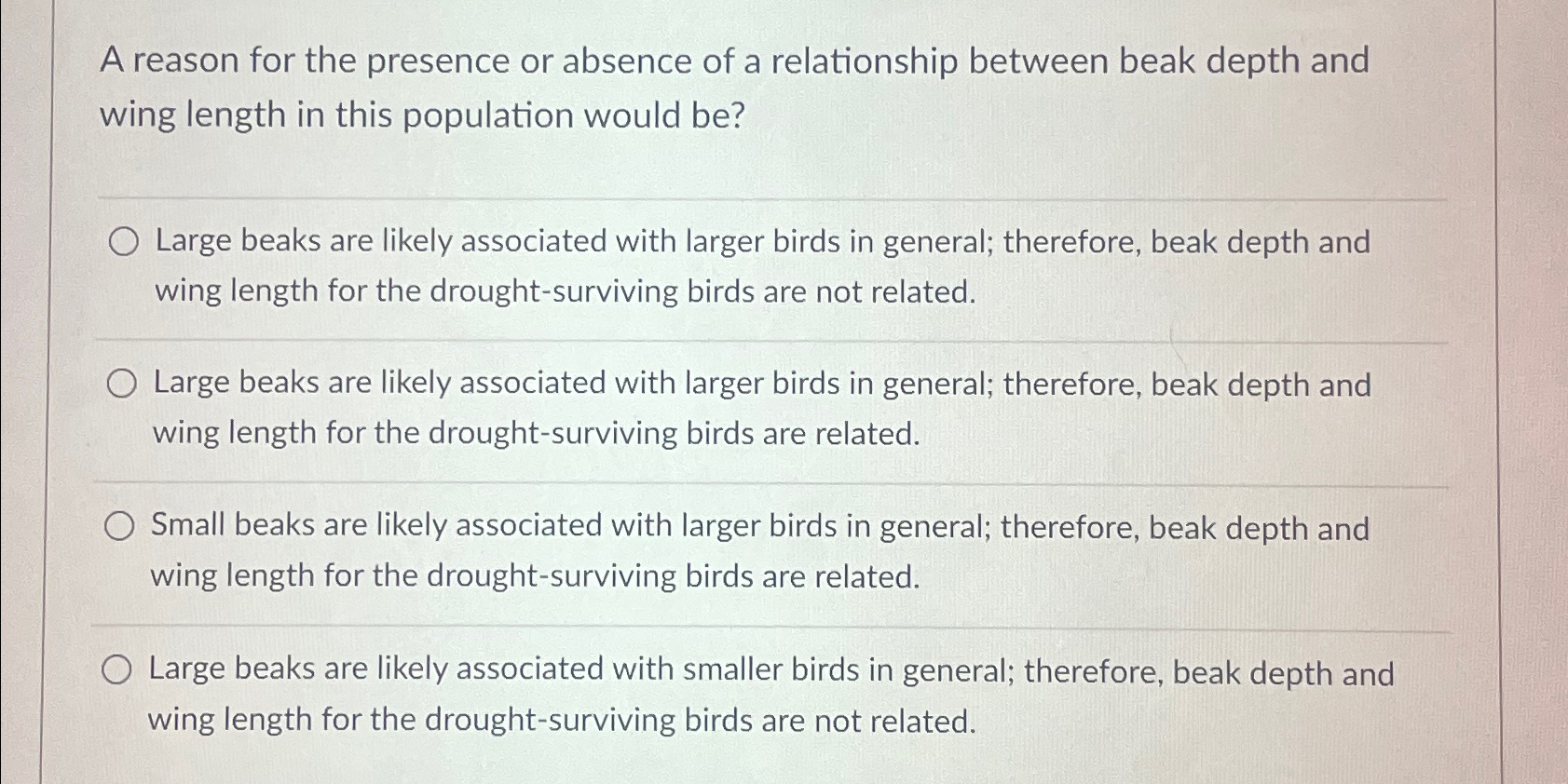 Solved A reason for the presence or absence of a | Chegg.com