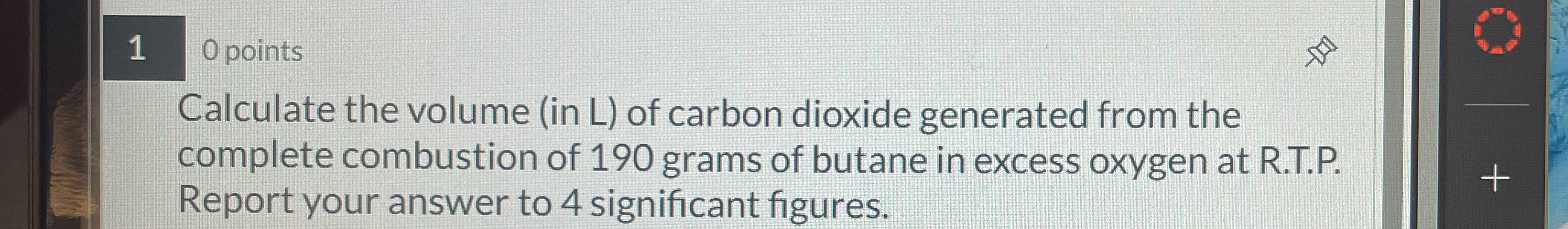 Solved Calculate the volume (in L ) ﻿of carbon dioxide | Chegg.com