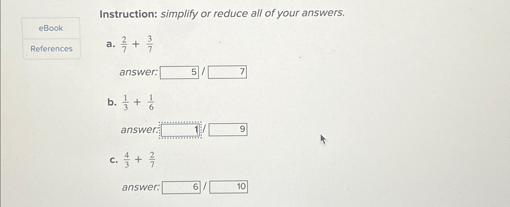 Solved Instruction: simplify or reduce all of your | Chegg.com
