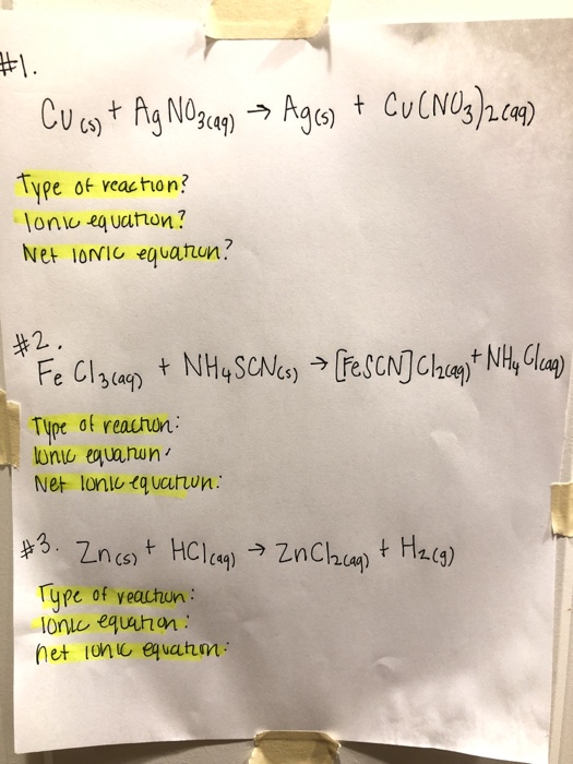 Solved 1 Cu Co Ag No3 Aq → Ag S Cu No3 2 99 Type