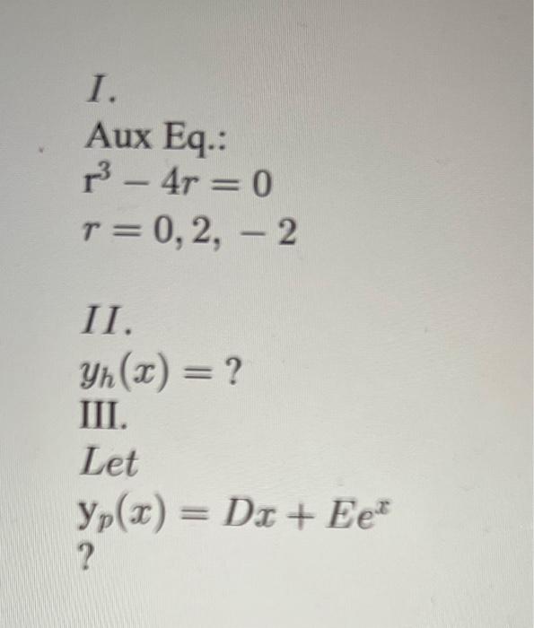 Solved differential equations, 2nd picture is the problem | Chegg.com