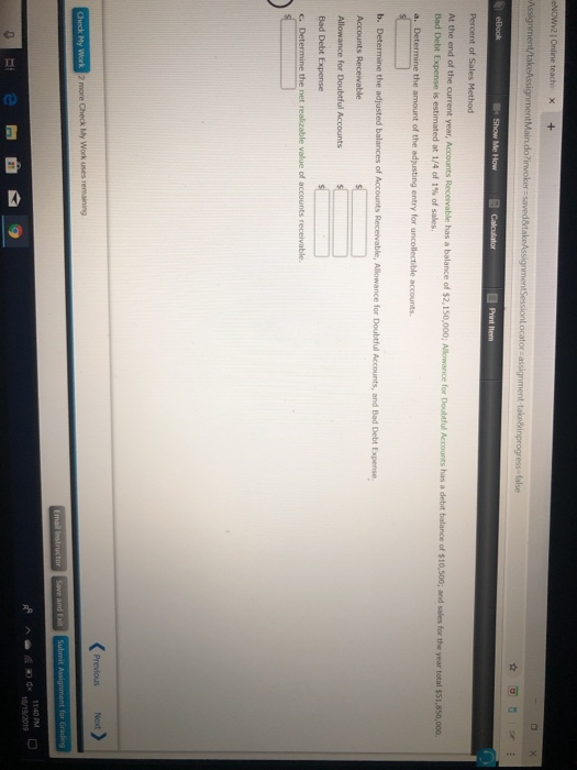 Solved NOWV2 Online teachi X + Assignment/takeAssignment | Chegg.com