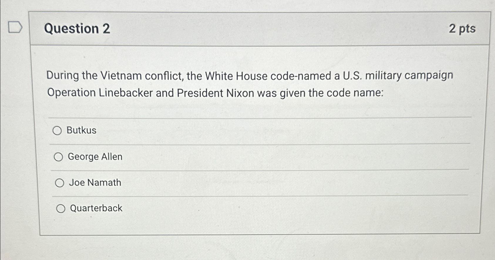 Solved Question 22 ﻿ptsDuring the Vietnam conflict, the | Chegg.com