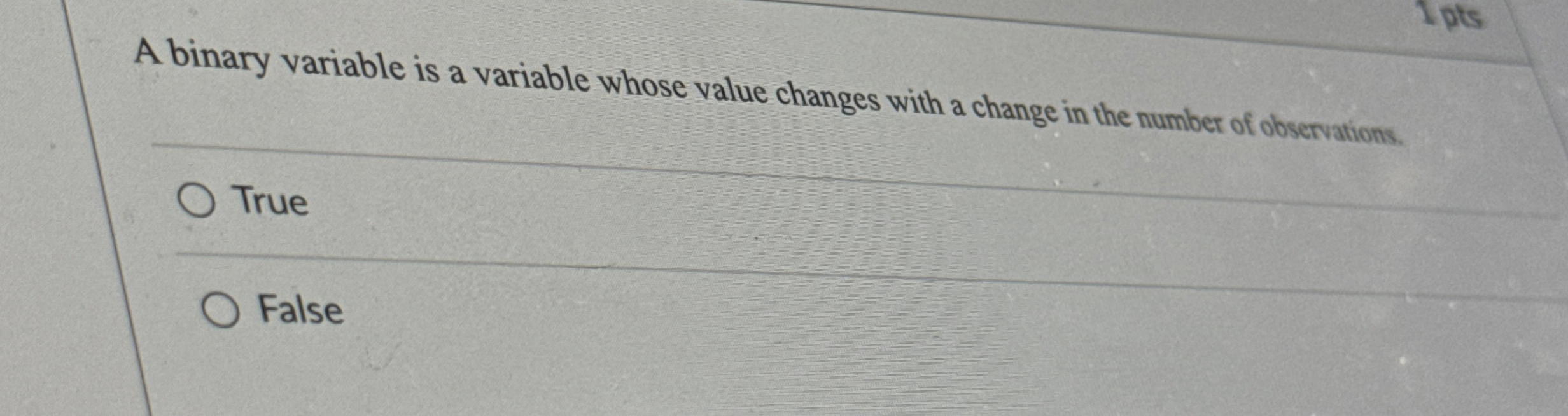 Solved A binary variable is a variable whose value changes | Chegg.com