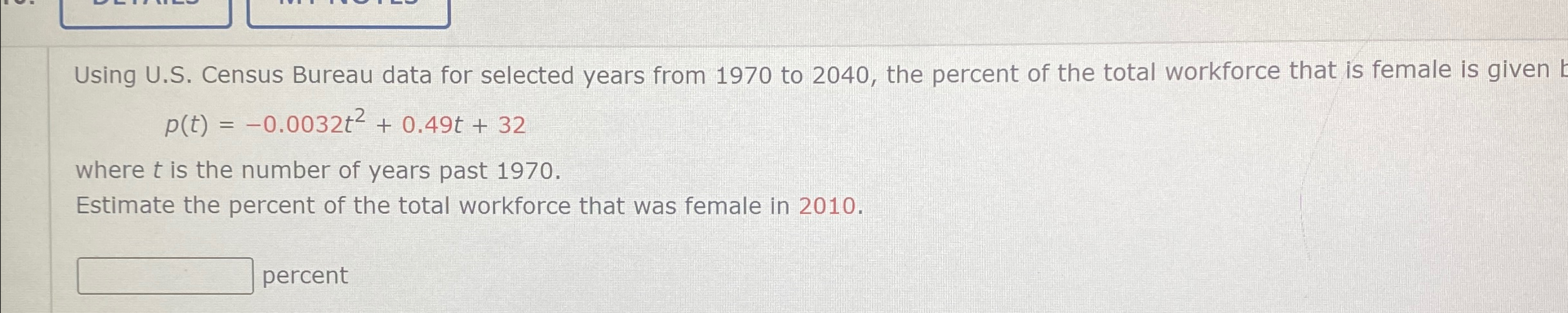 Solved Using U.S. ﻿Census Bureau data for selected years | Chegg.com