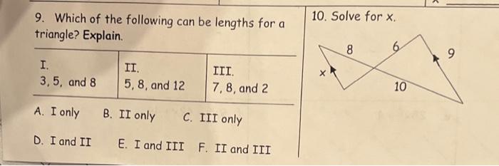 Solved b. ABC is equilateral.C. x=10. Solve for x. | Chegg.com