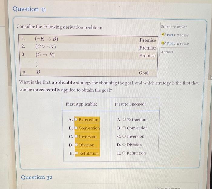 what is the first applicable strategy for obtaining | Chegg.com