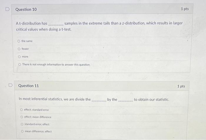 Solved A t-distribution has samples in the extreme tails | Chegg.com