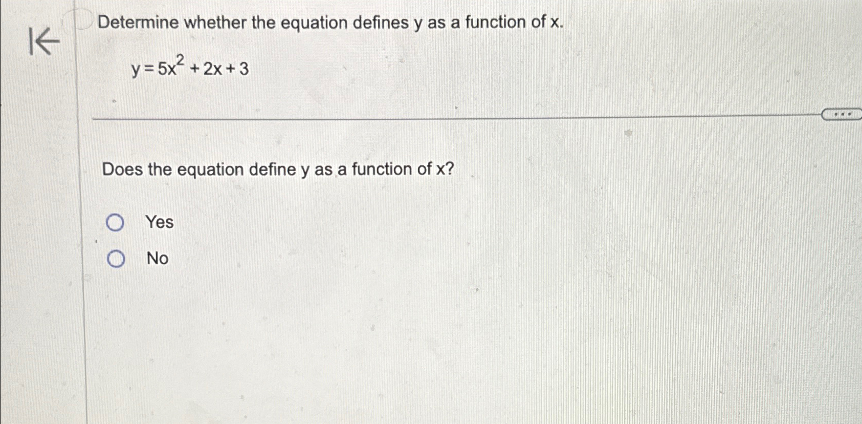 Solved Determine whether the equation defines y ﻿as a | Chegg.com