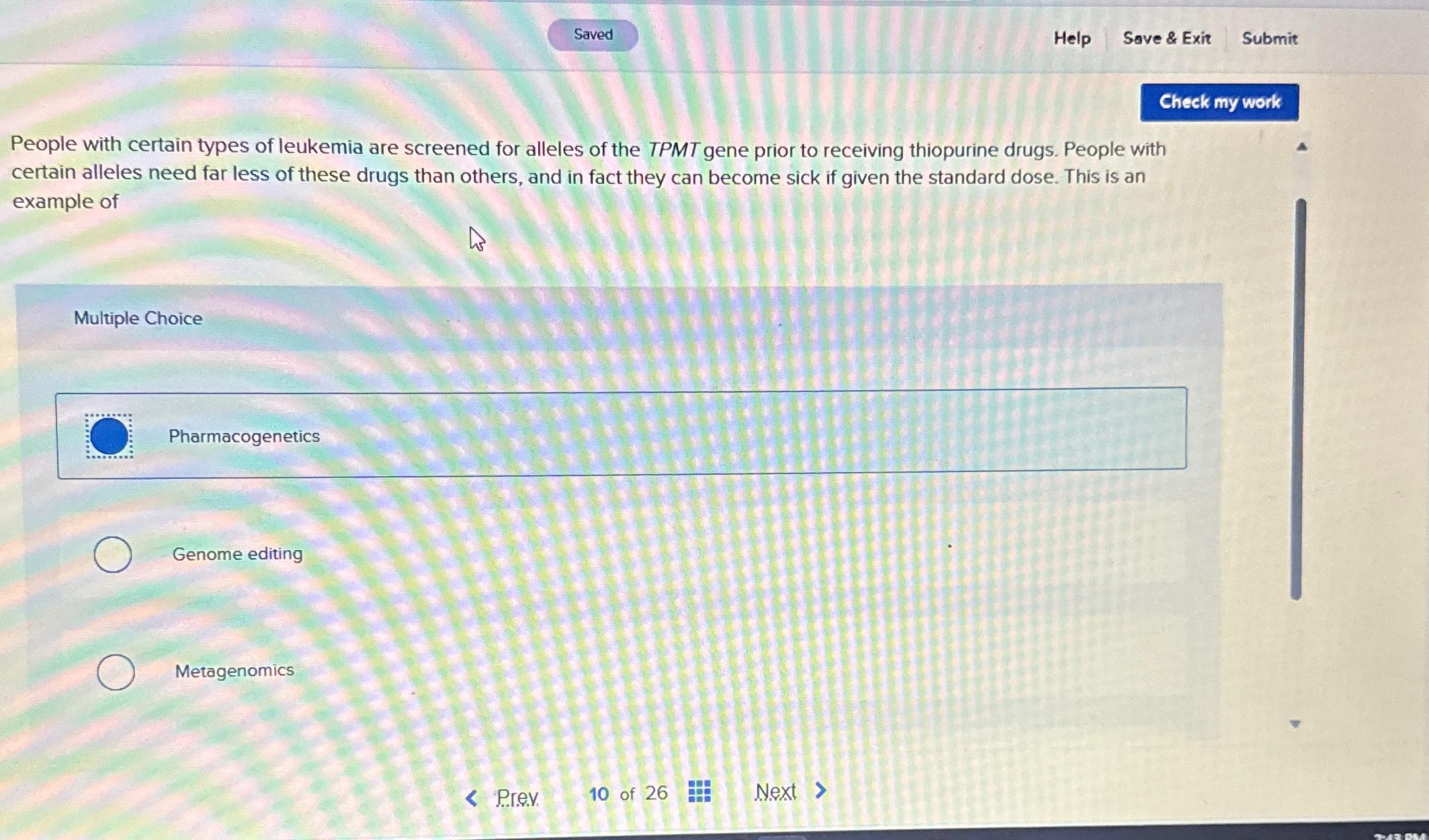Solved HelpSave & ExitSubmitPeople with certain types of | Chegg.com