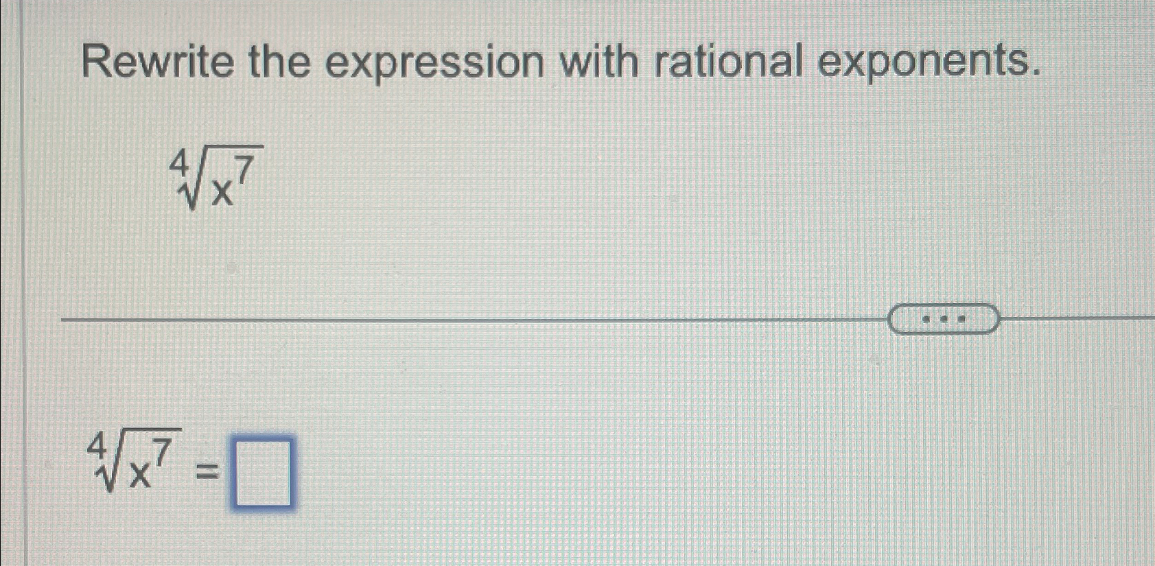 Solved Rewrite the expression with rational | Chegg.com