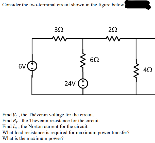 Solved Find Vt, ﻿the Thévenin voltage for the circuit.Find | Chegg.com