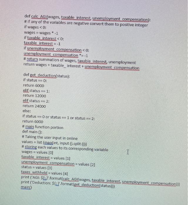 please write in python, first image is my part of the | Chegg.com