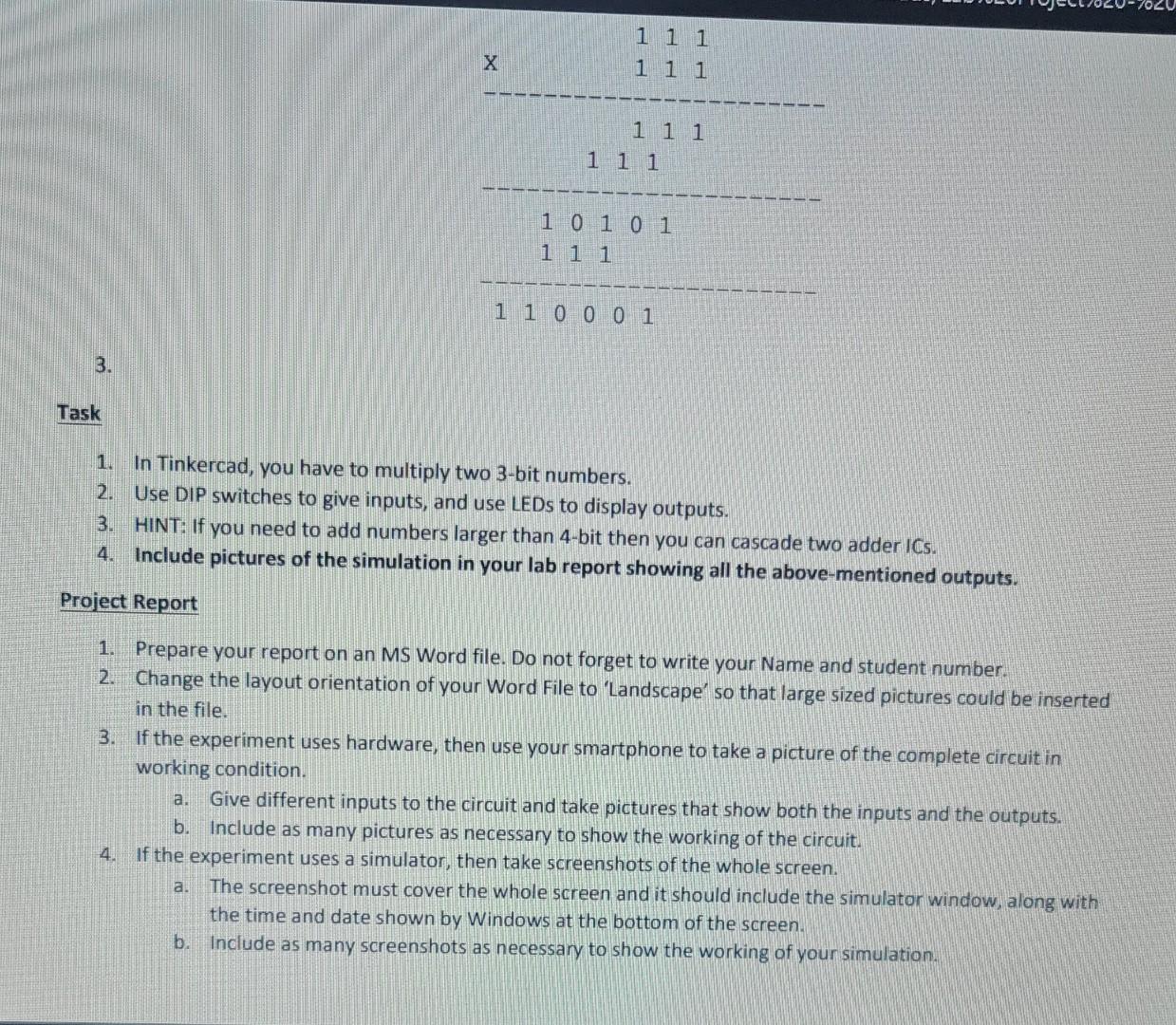 Solved For this project students are required to create a | Chegg.com