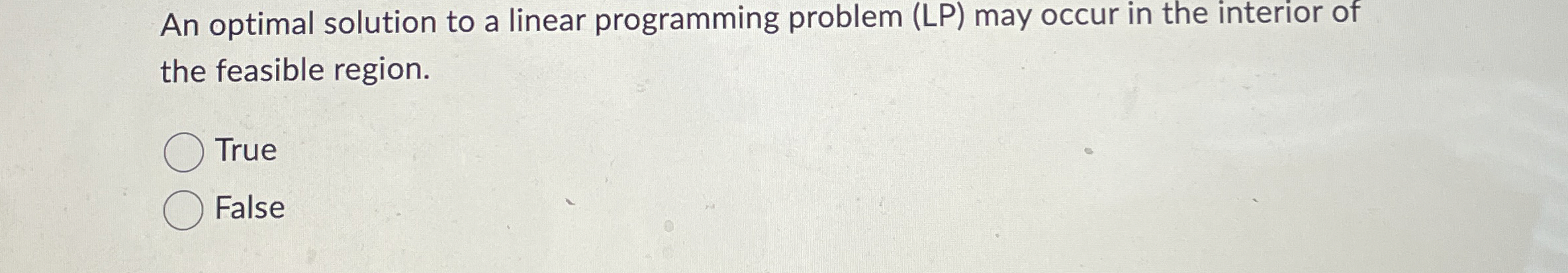 Solved An optimal solution to a linear programming problem | Chegg.com