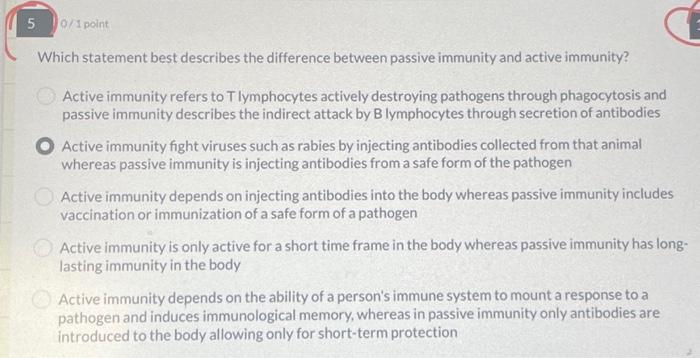 Solved Which statement best describes the difference between | Chegg.com