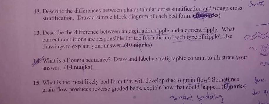 Solved 12. Describe the differences between planar tabular | Chegg.com