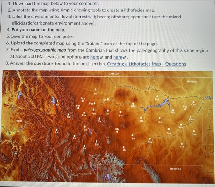 If you would like to save the map to your own | Chegg.com