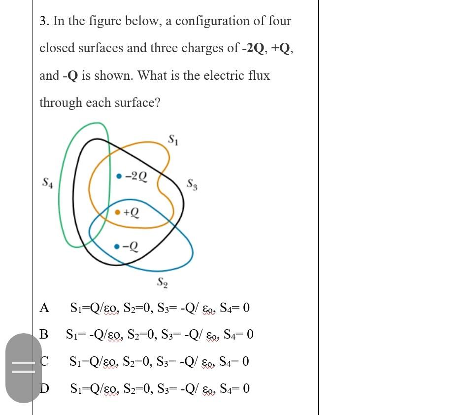 Solved 3. In the figure below, a configuration of four | Chegg.com