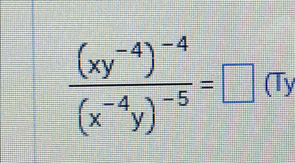 Solved (xy-4)-4(x-4y)-5= ﻿Ty | Chegg.com